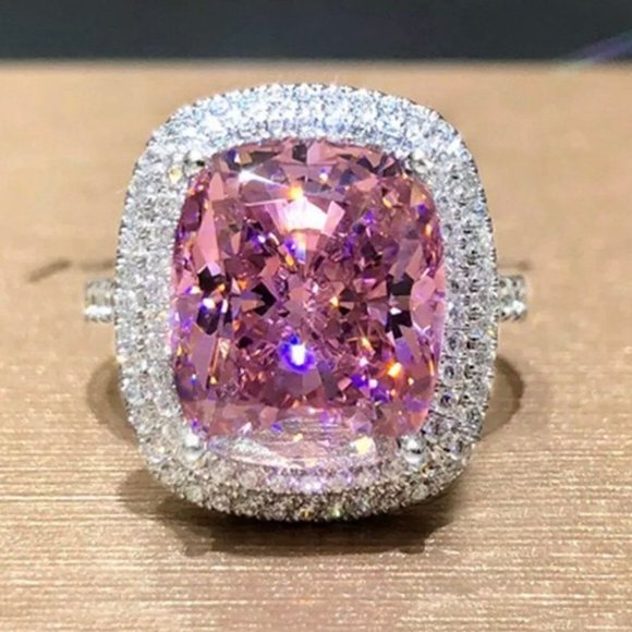 Jewelry | Gulami Bridal Wedding Pink Sapphire Eternity Ring | Poshmark